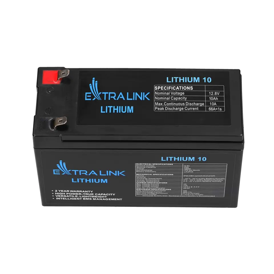 EXTRALINK BATTERY ACCUMULATOR LITHIUM LIFEPO4 12.8V 10AH, BMS ...