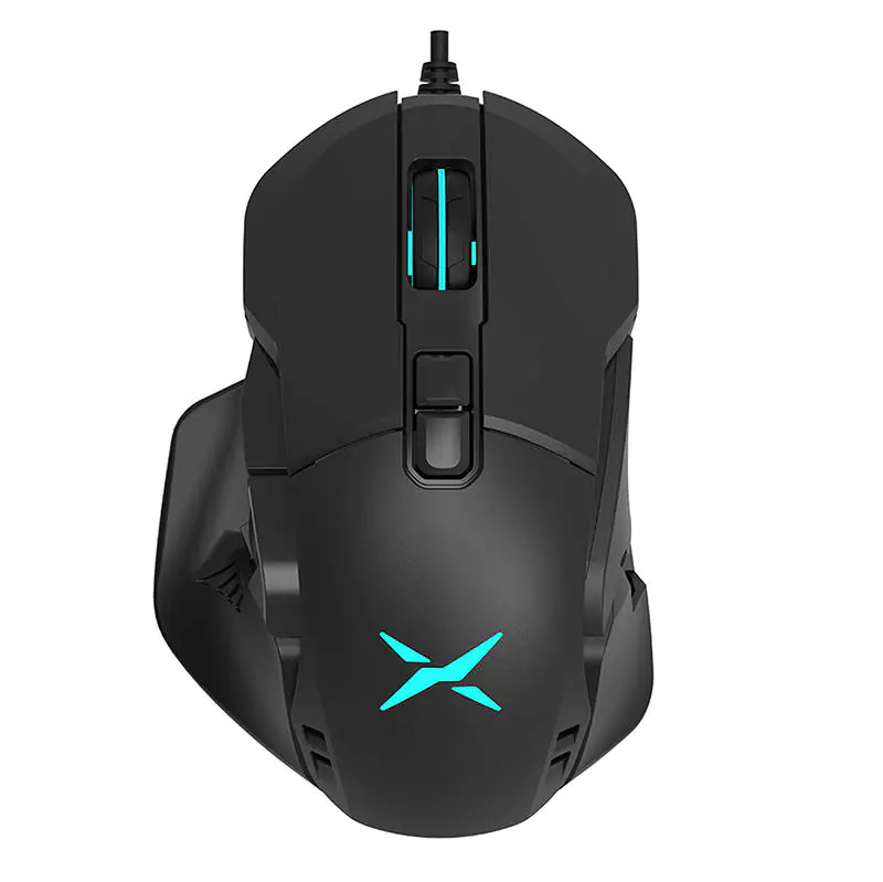 Delux M629BU RGB 16000DPI Overlay Gaming Mouse | Wasserman.eu