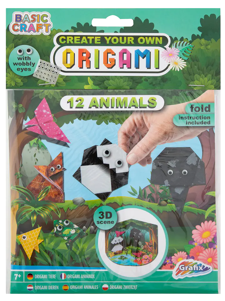 Create your own Origami 12x,2 pcs. +24 wobbly eyes | Wasserman.eu