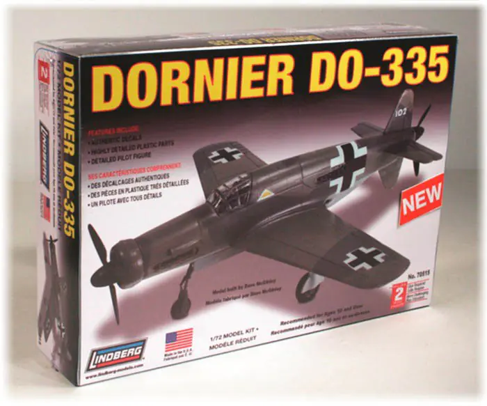 Plastic model for gluing Lindberg USA) Dornier DO-335 aircraf ...