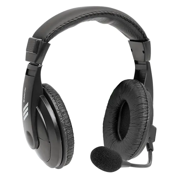 Defender Gryphon 750, headphones with microphone, volume control, black ...