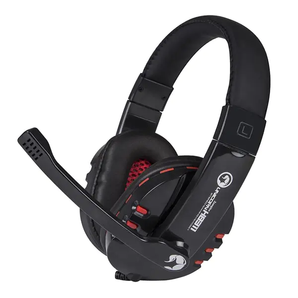 Marvo H8311, headphones with microphone, volume control, black, for gaming, 2x 3.5 mm jack ...