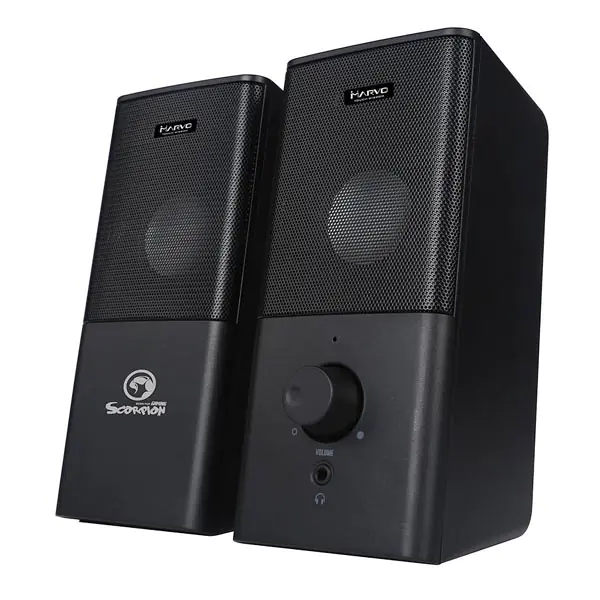 Marvo speakers SG-117, 2.0, 6W, black, volume control, for gaming ...