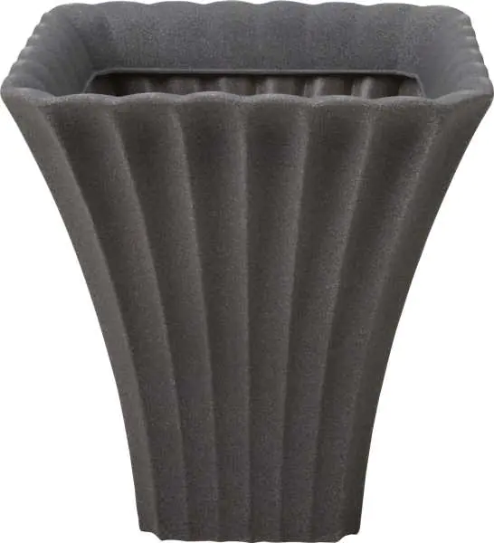 High garden pot in grey colour 40x40x42cm | Wasserman.eu