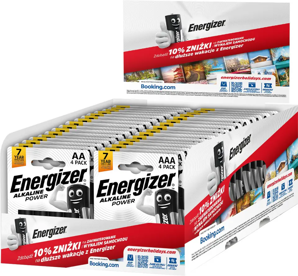 ENERGIZER Display batteries Alkaline Power 16xAA/4+16xAAA/4 BOOKING ...