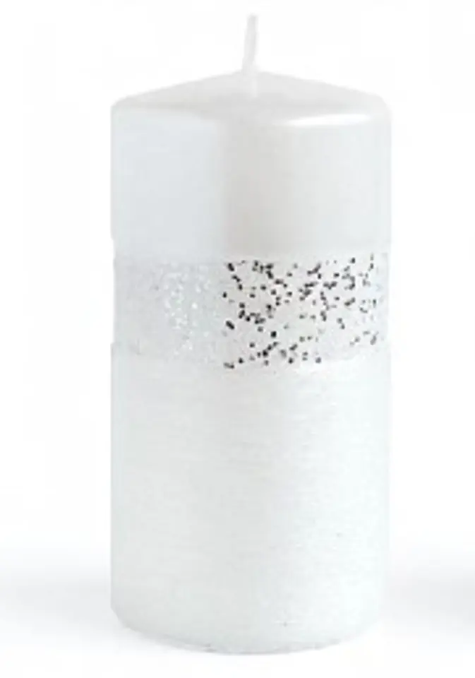 Candle QUEEN EVO Large roller 7xh18cm white | Wasserman.eu