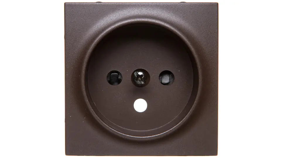Simon 54 Single socket cover with apertures bronze mat DGZ1ZP/46 ...