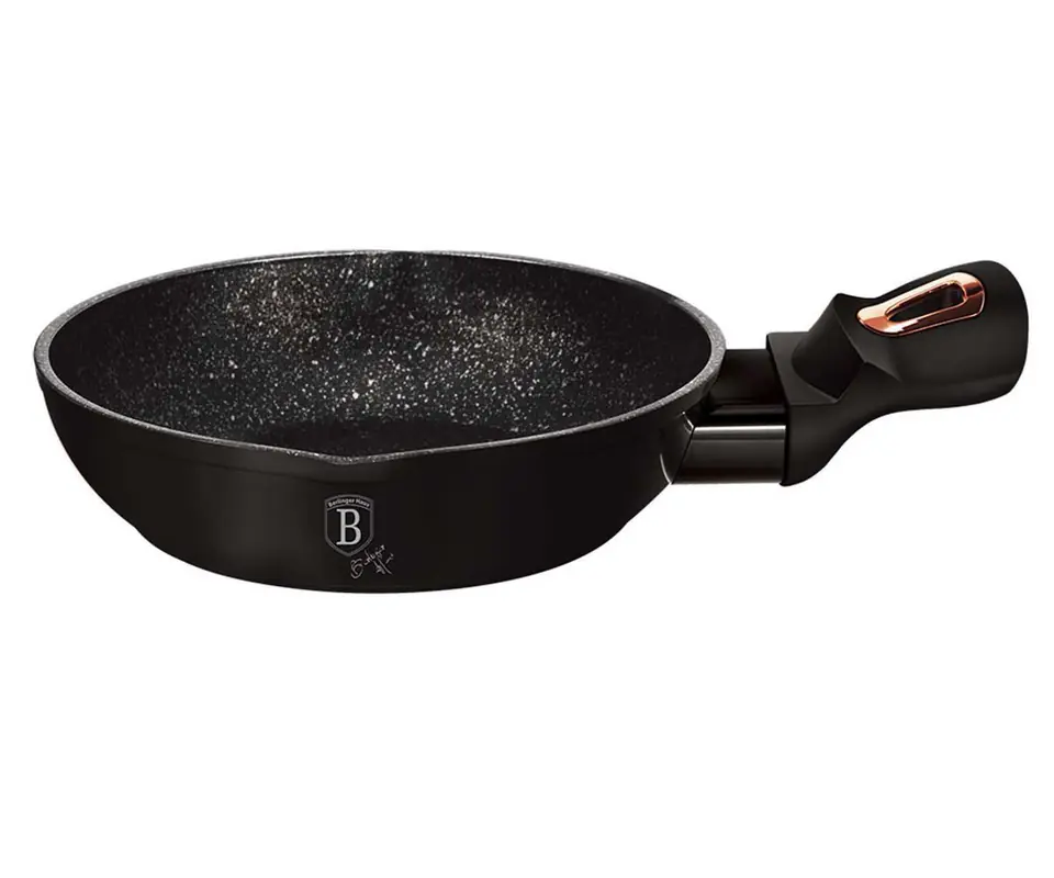 MINI GRANITE FRYING PAN 16cm BERLINGER HAUS BLACK ROSE BH-6134 ...