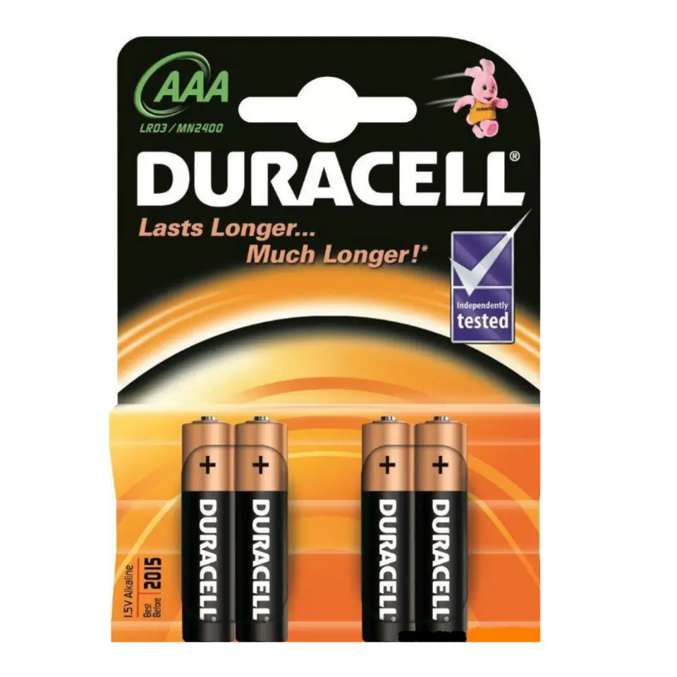 Duracell AAA Battery Pack x 4 | Wasserman.eu