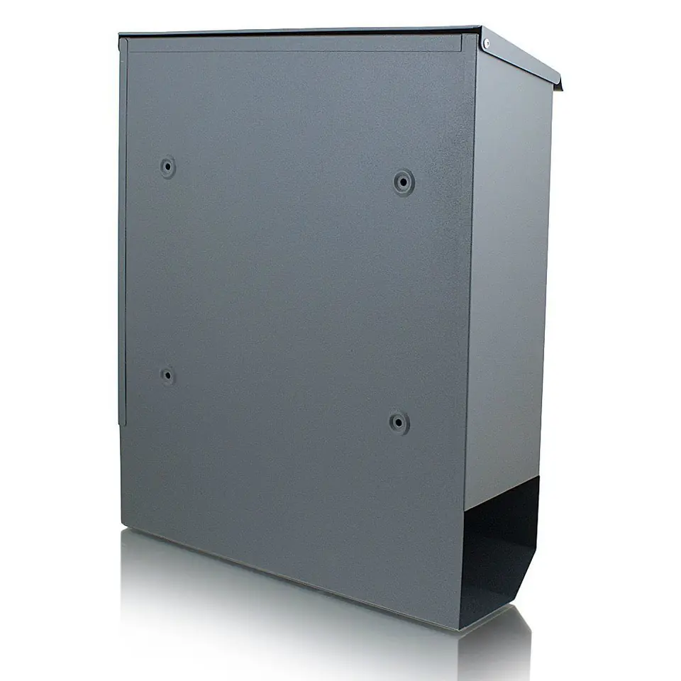 Modern wall-mounted mailbox for letters with newspaper large a4 ...