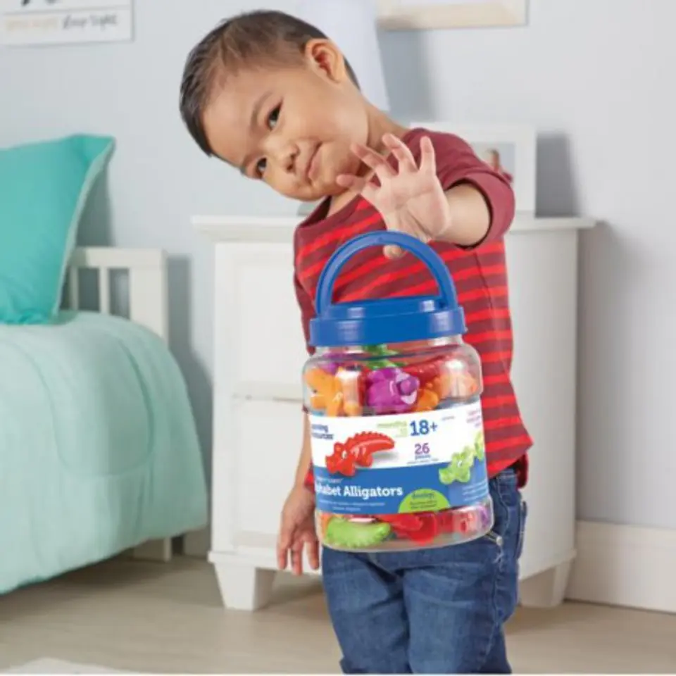 Figures for learning letters and learning colors, alligators, set of 13 ...