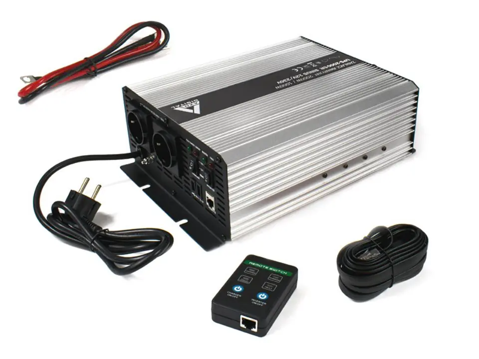 Emergency power kit AZO Digital Sinus UPS-2000SR 2000W + AKU 100Ah 12V ...