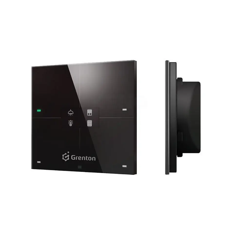 GRENTON SMART PANEL/ 4 TOUCH AREA/ OLED DISPLAY/ TF-BUS/ BLACK GLASS ...