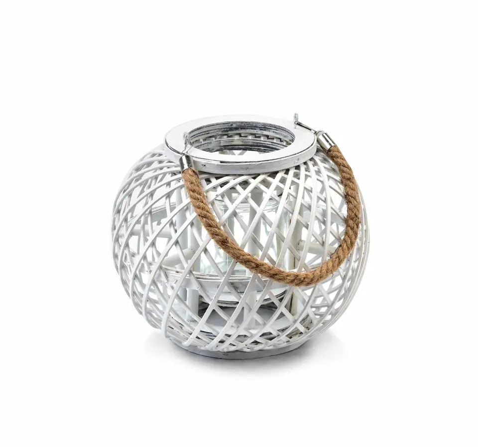 LUCIE WHITE Lampion 15x26xh22cm | Wasserman.eu