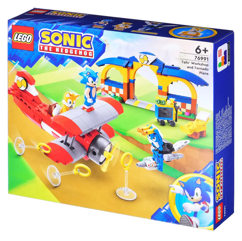 LEGO SONIC THE HEDGEHOG 76991 TAILS' WORKSHOP AND TORNADO PLANE ...