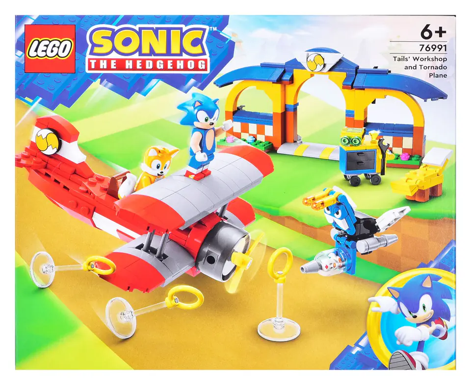 LEGO SONIC THE HEDGEHOG 76991 TAILS' WORKSHOP AND TORNADO PLANE ...