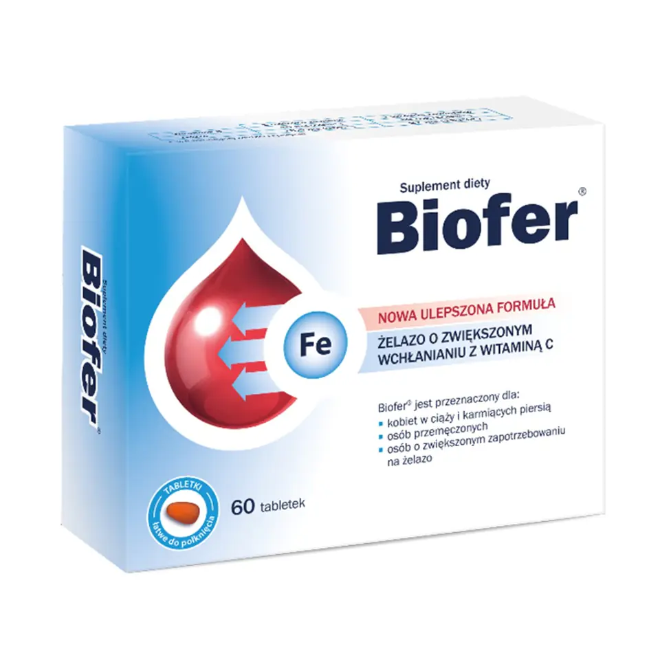 Biofer Iron with increased absorption with vitamin C 60 tablets ...
