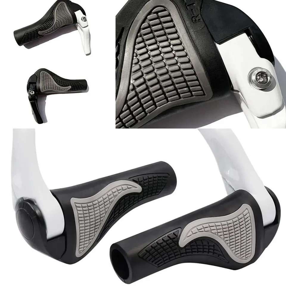 Chwyty gripy rowerowe rączki rogi do kierownicy roweru ergonomiczne ...