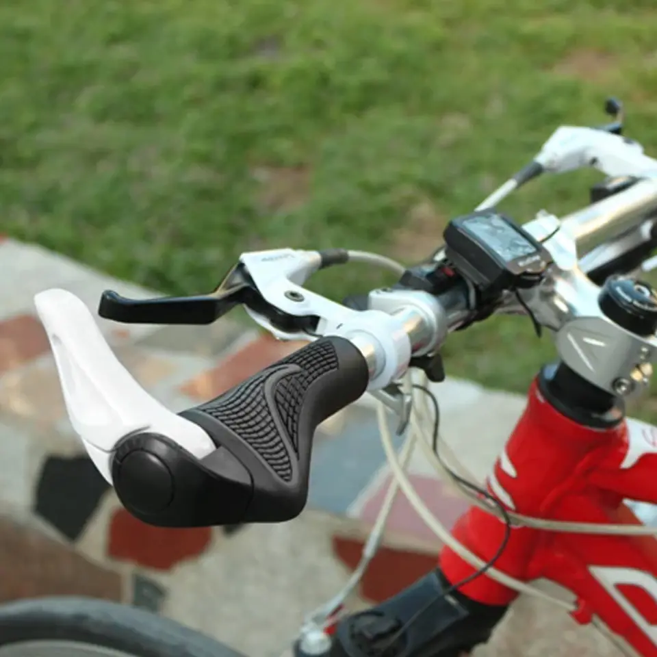 Chwyty gripy rowerowe rączki rogi do kierownicy roweru ergonomiczne ...