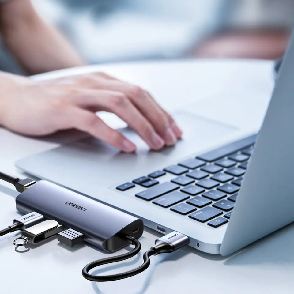 Ugreen Multifunctional Adapter HUB USB Type C - 3 x USB / Ethernet RJ ...