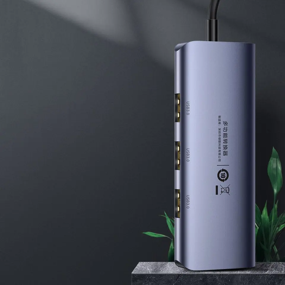 Ugreen Multifunctional Adapter HUB USB Type C - 3 x USB / Ethernet RJ ...