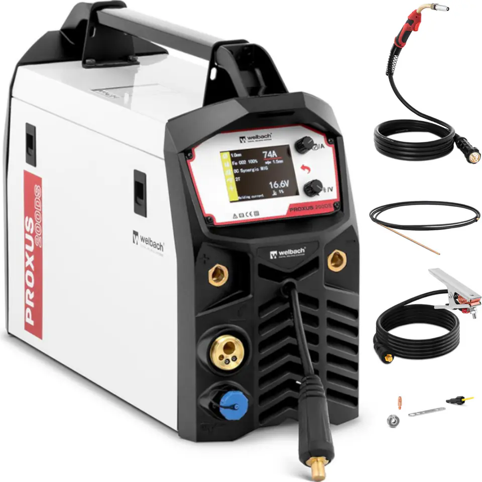 Spawarka inwertorowa MIG/MAG PROXUS 200DS Synergic Puls 200A 230V ...