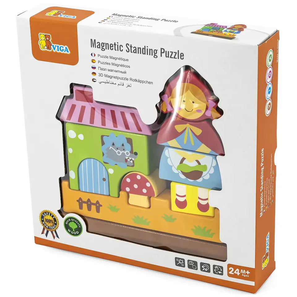 Viga 50075 Magnetic blocks - Little Red Riding Hood | Wasserman.eu