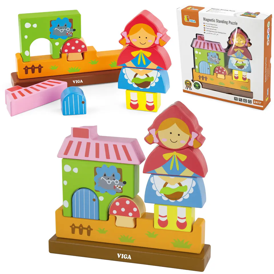 Viga 50075 Magnetic blocks - Little Red Riding Hood | Wasserman.eu