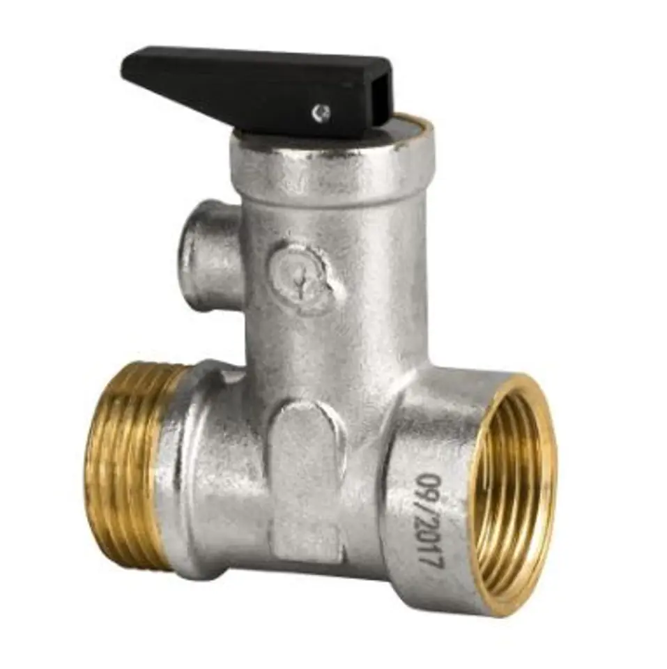 SAFETY VALVE WITH NON-RETURN VALVE 3/4 WITH BUTTERFLY | Wasserman.eu