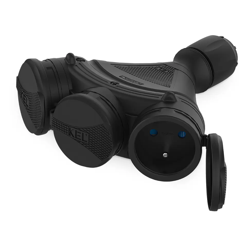 SPLITTER TRIPLE RUBBER BLACK EXTREM | Wasserman.eu