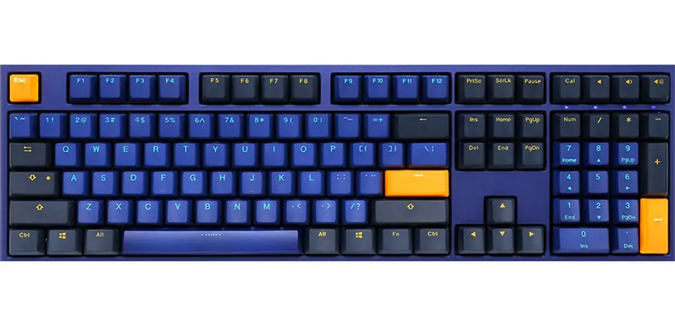 Ducky One 2 Horizon PBT Gaming Keyboard, MX Red - Blue | Wasserman.eu