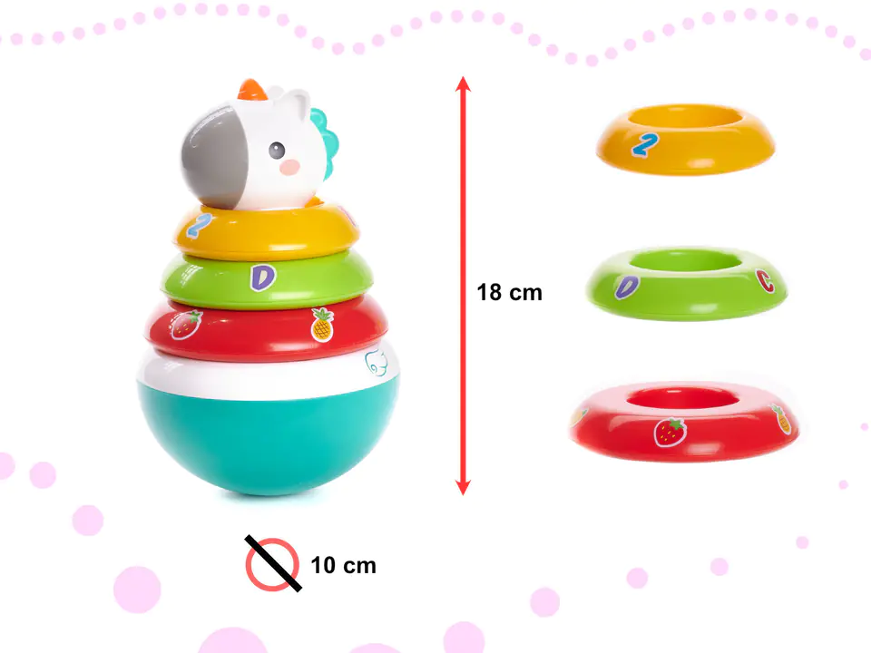 Wa ka Rising Rainbow Unicorn Educational Pyramid HOLA Wasserman eu