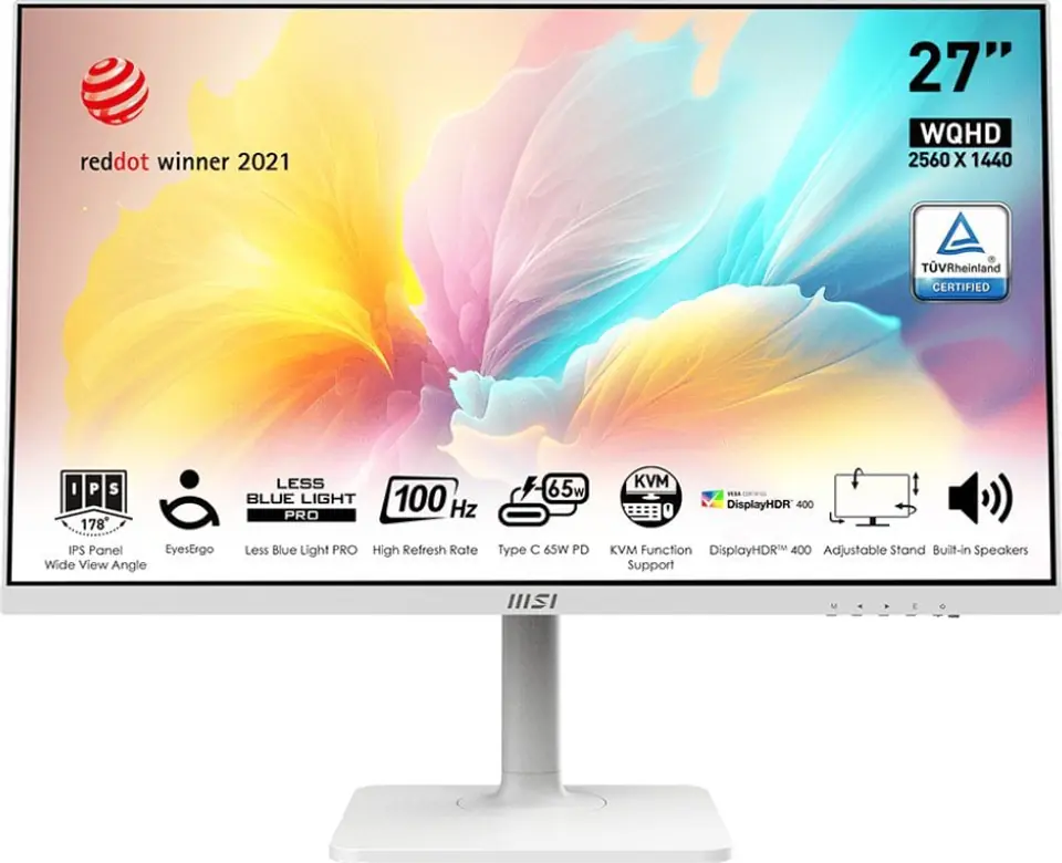 Monitor MSI MD272QXPW 27" /IPS /100Hz /2560 x 1440 /Biały | Wasserman.eu