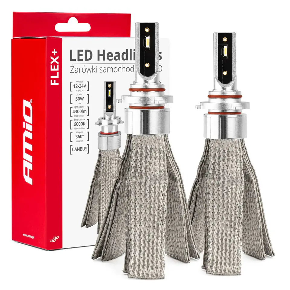 Żarówki samochodowe led seria flex+ hb3 9005/hir1 9011/h10 12v 24v ... Żarówki samochodowe led seria flex+ hb3 9005/hir1 9011/h10 12v 24v ...