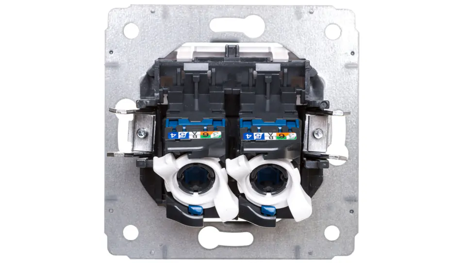 CARIVA Computer socket double RJ45 cat.6 UTP white 773642 | Wasserman.eu