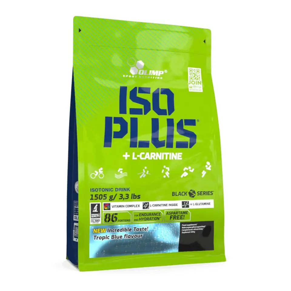 Isotonic drink Iso Plus® 1505g bag) Tropic Blu | Wasserman.eu