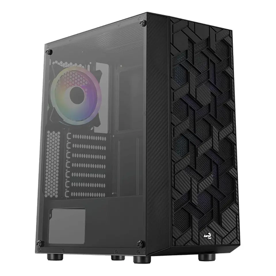 Aerocool PGS HIVE-G-BK-V1 ARGB Black case | Wasserman.eu