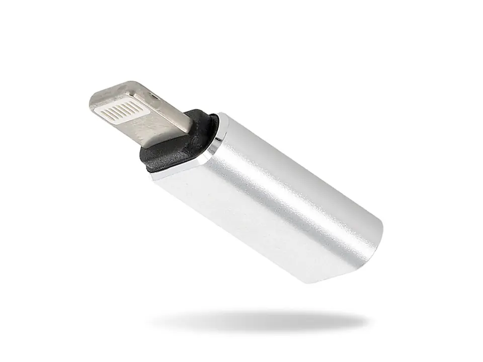 Lightning to USB-C Adapter / Adapter silver | Wasserman.eu
