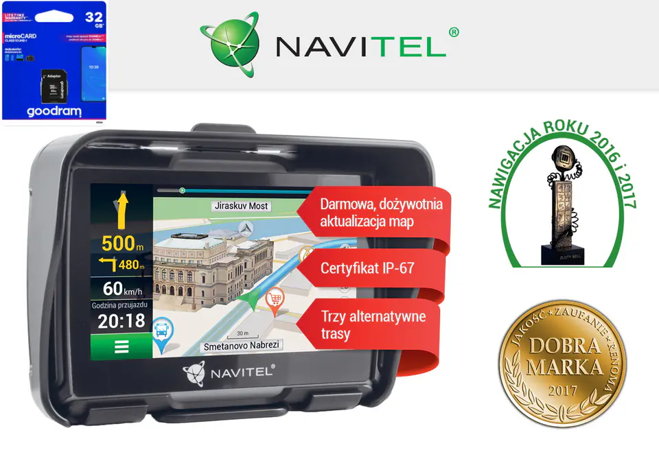 NAVITEL NAWIGACJA MOTOCYKLOWA G550 PND 4,3" MAPY EU,RU,BY,KZ,UA ...