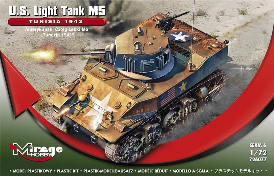 Gluing model M5 tank TUNISIA 1942 | Wasserman.eu