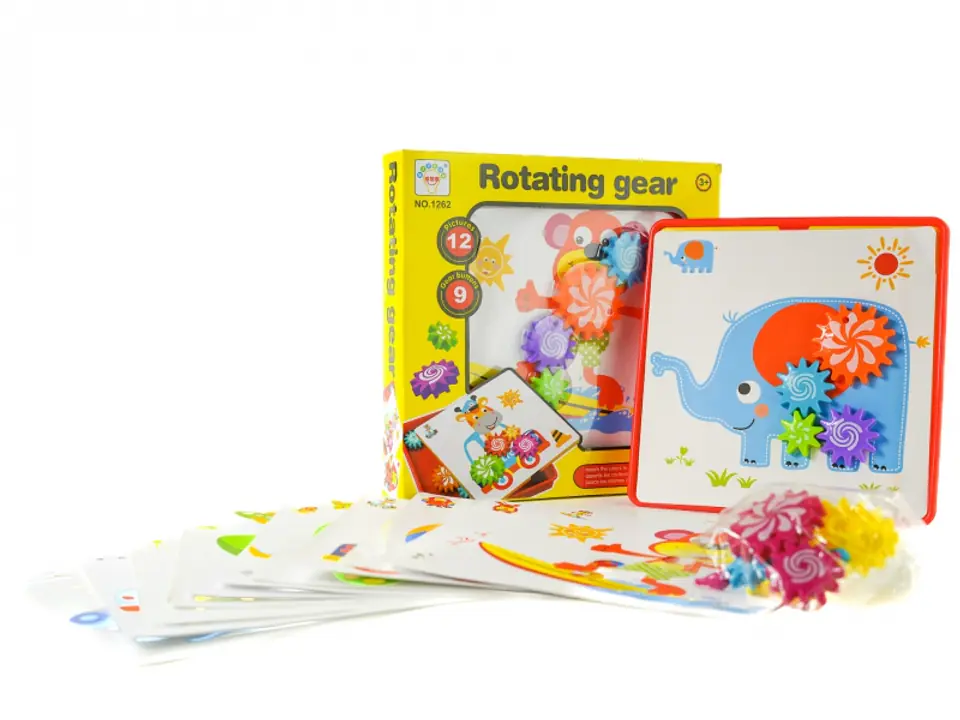 CONSTRUCTION BLOCKS GEARS PUZZLE 12 BOARDS | Wasserman.eu