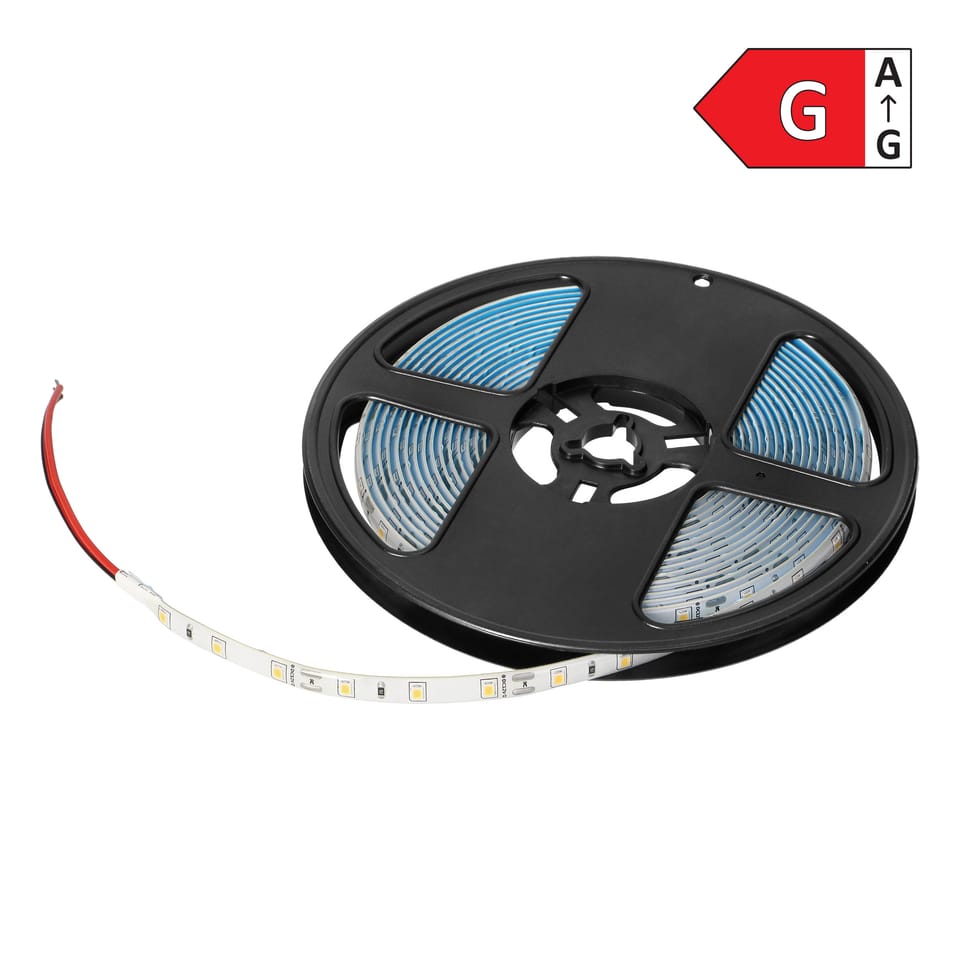 Taśma LED 12V, 2835, 60L/m, 430lm/m, 4,8W/m, IP63, 6000K, 5m | Wasserman.eu