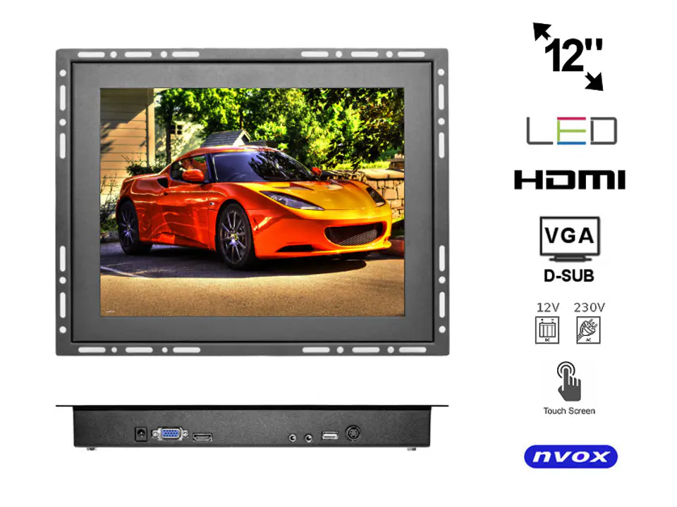 Touch Monitor Open Frame Led 12inch Vga Hdmi 12v 230v Wasserman Eu
