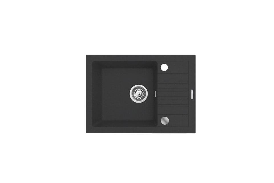 BALI sink 62x44) 1B1D black + Lungo mixer ta | Wasserman.eu