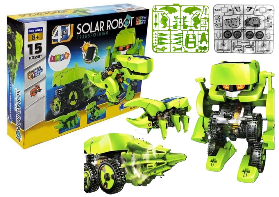 Solar Robot 4 in 1 Tyrannosaurus Rex Insect Educational Kit Science ...