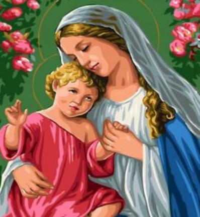 OBRAZ MALOWANIE PO NUMERACH ŚWIETA MARIA + RAMA | Wasserman.eu