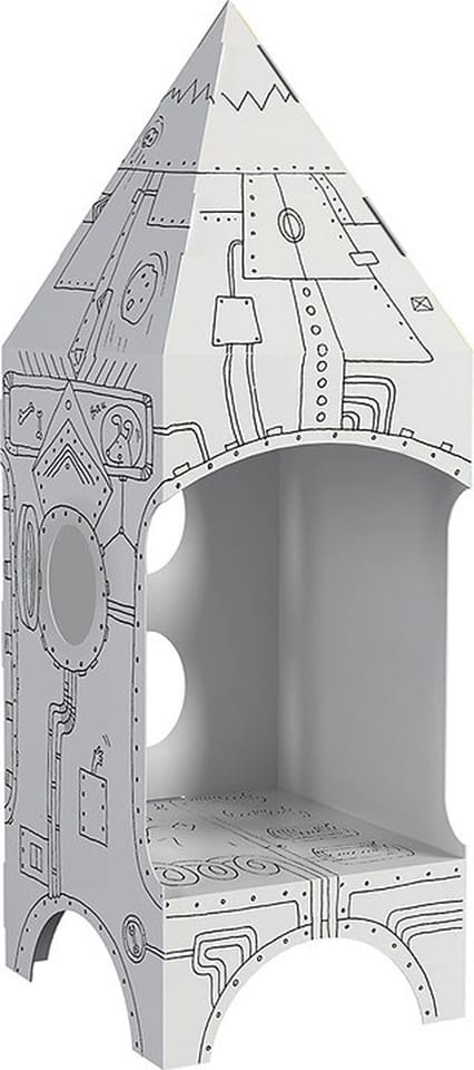 Kolorowanka składana MINI 32 cm, Domek "Rakieta", Monumi | Wasserman.eu