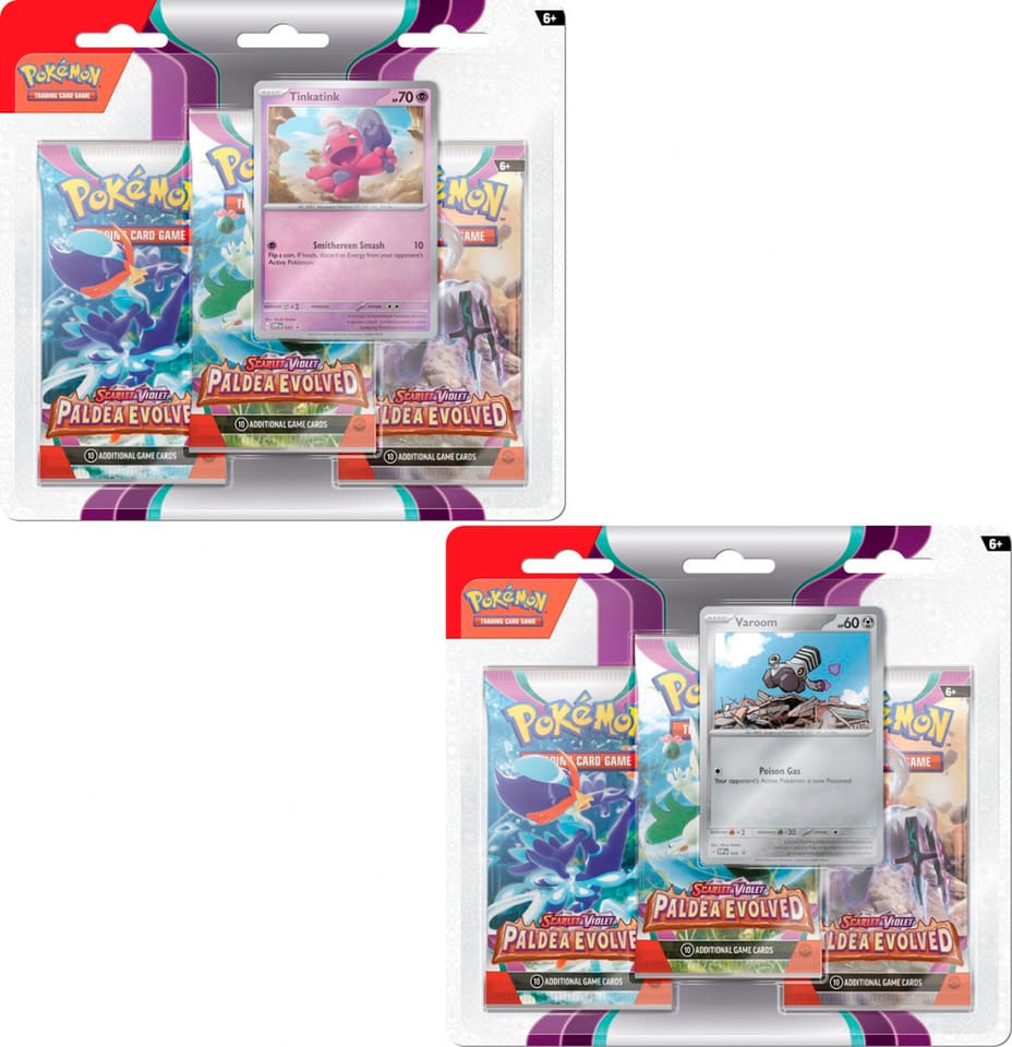 POKEMON TCG: SCARLET & VIOLET - PALDEA EVOLVED - 3PACK BLISTER BOX ENG ...