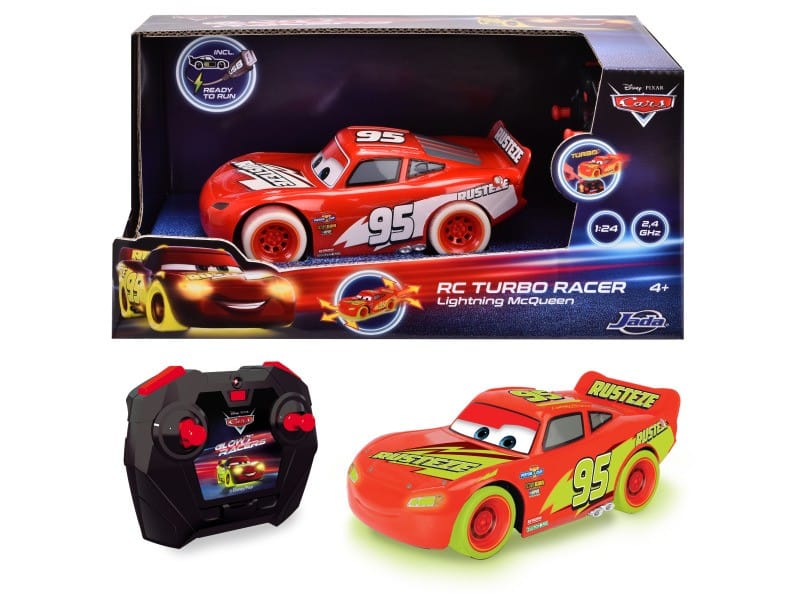 Jada Toys Disney Pixar Cars 1:24 Lightning McQueen RC Remote Control ...