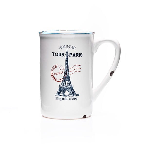 Porcelain retro mug - Paris | Wasserman.eu